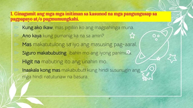 Mga Ekspresyon sa Pagpapahayag ng Layon at Damdamin | PPTX