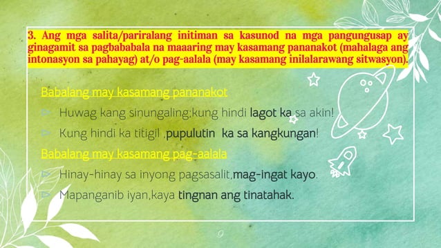 Mga Ekspresyon sa Pagpapahayag ng Layon at Damdamin | PPTX