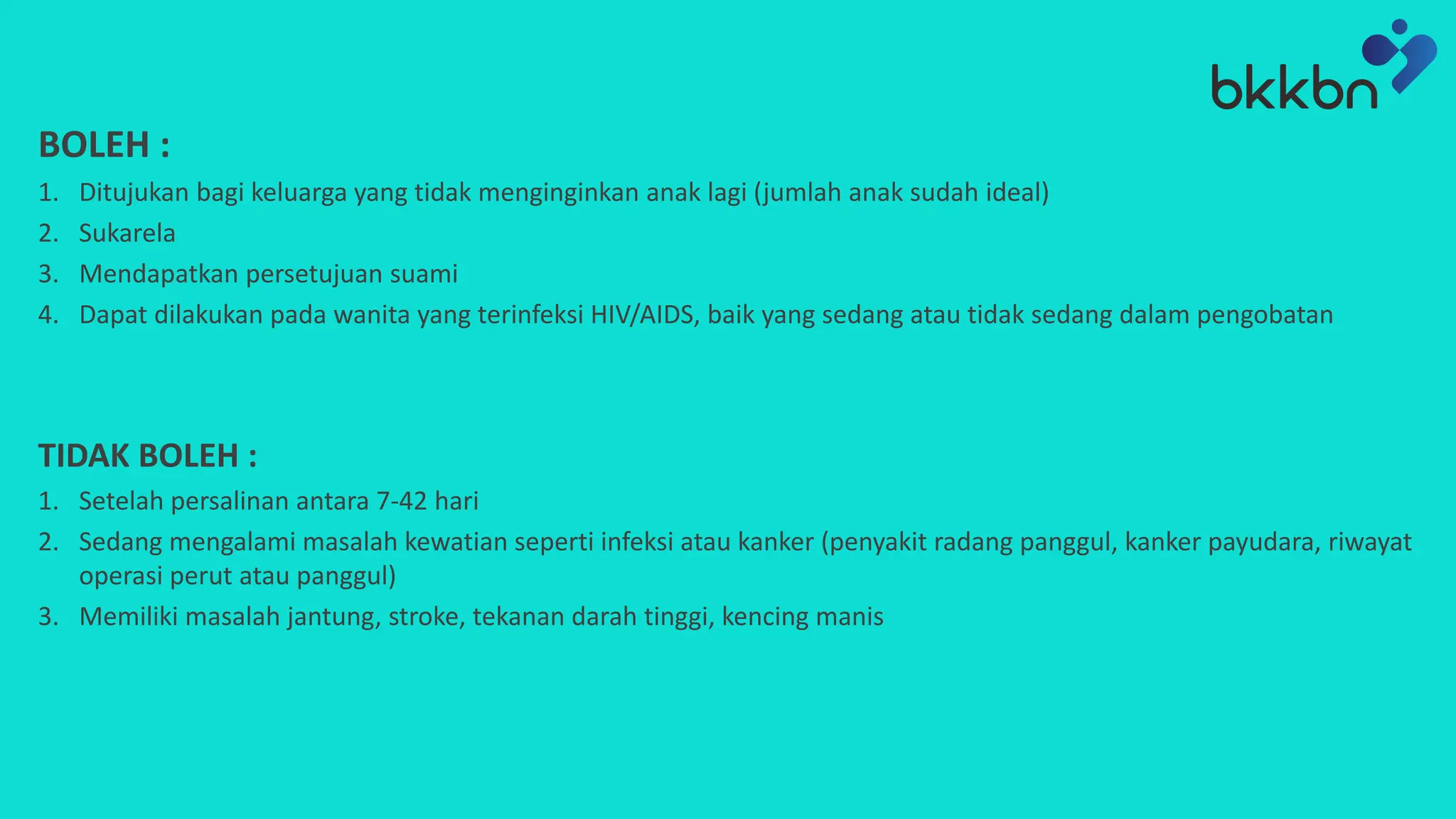 Metode kontrasepsi Jangka Panjang (MKJP) PPT | PDF