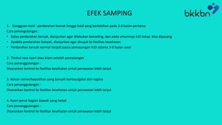 Metode kontrasepsi Jangka Panjang (MKJP) PPT | PDF