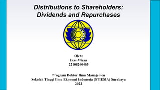 Distribution to Shareholder | PPTX