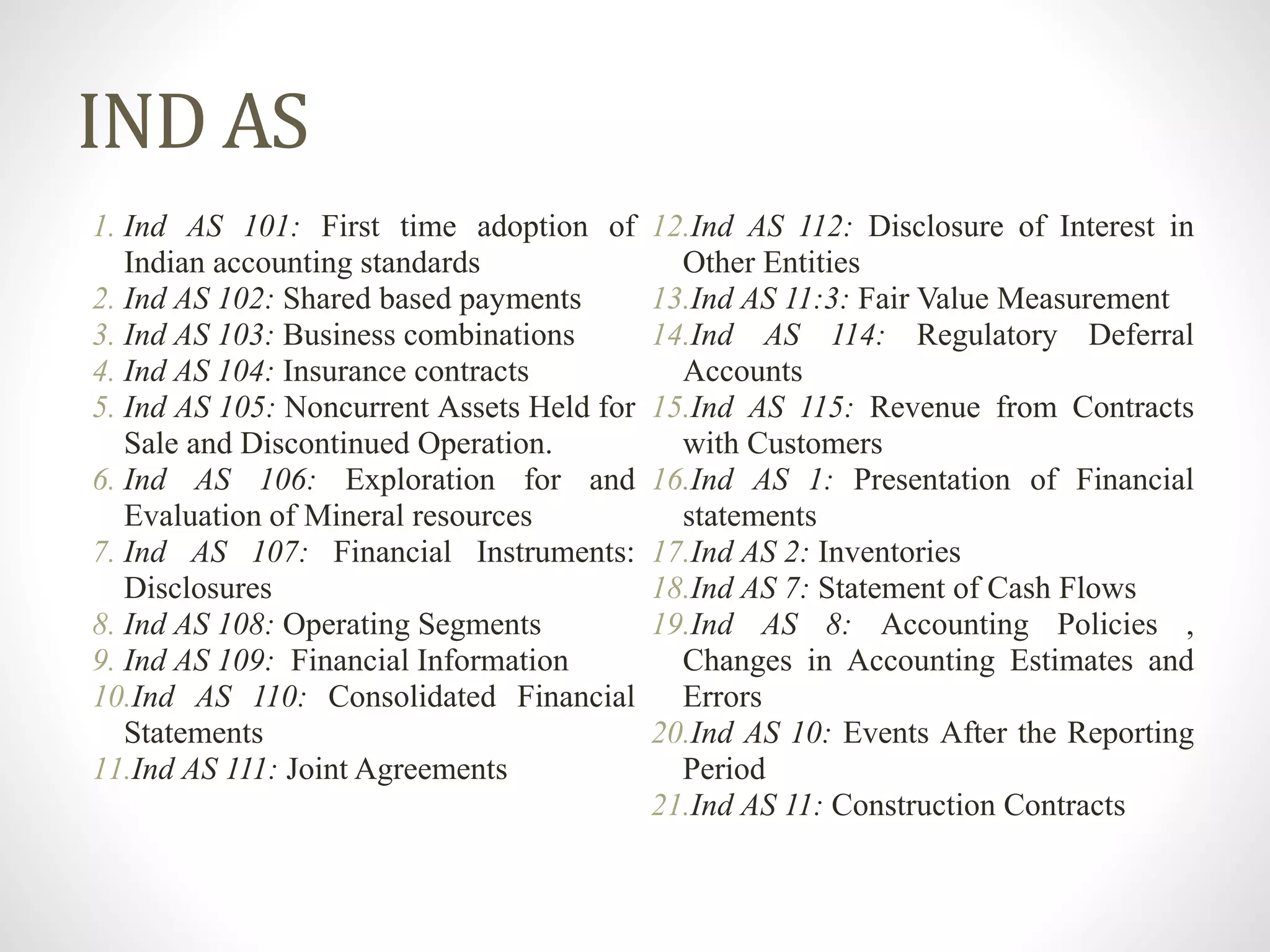 Comparative Analysis : IGAAP and IND AS | PPTX