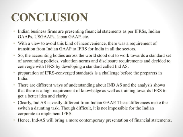 Comparative Analysis : IGAAP and IND AS | PPTX