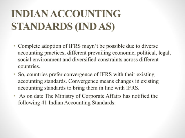 Comparative Analysis : IGAAP and IND AS | PPTX