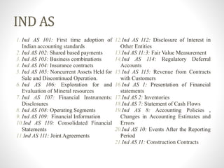 Comparative Analysis : IGAAP and IND AS | PPTX