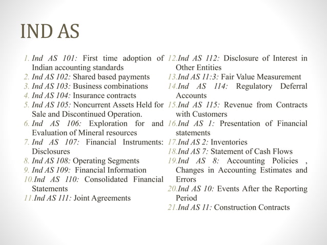 Comparative Analysis : IGAAP and IND AS | PPTX