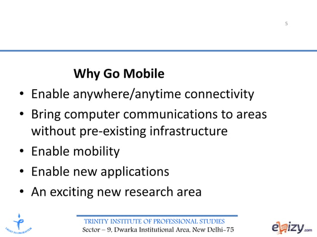 BCA-Mobile Computing- BASICS OF MOBILE COMPUTING | PPT