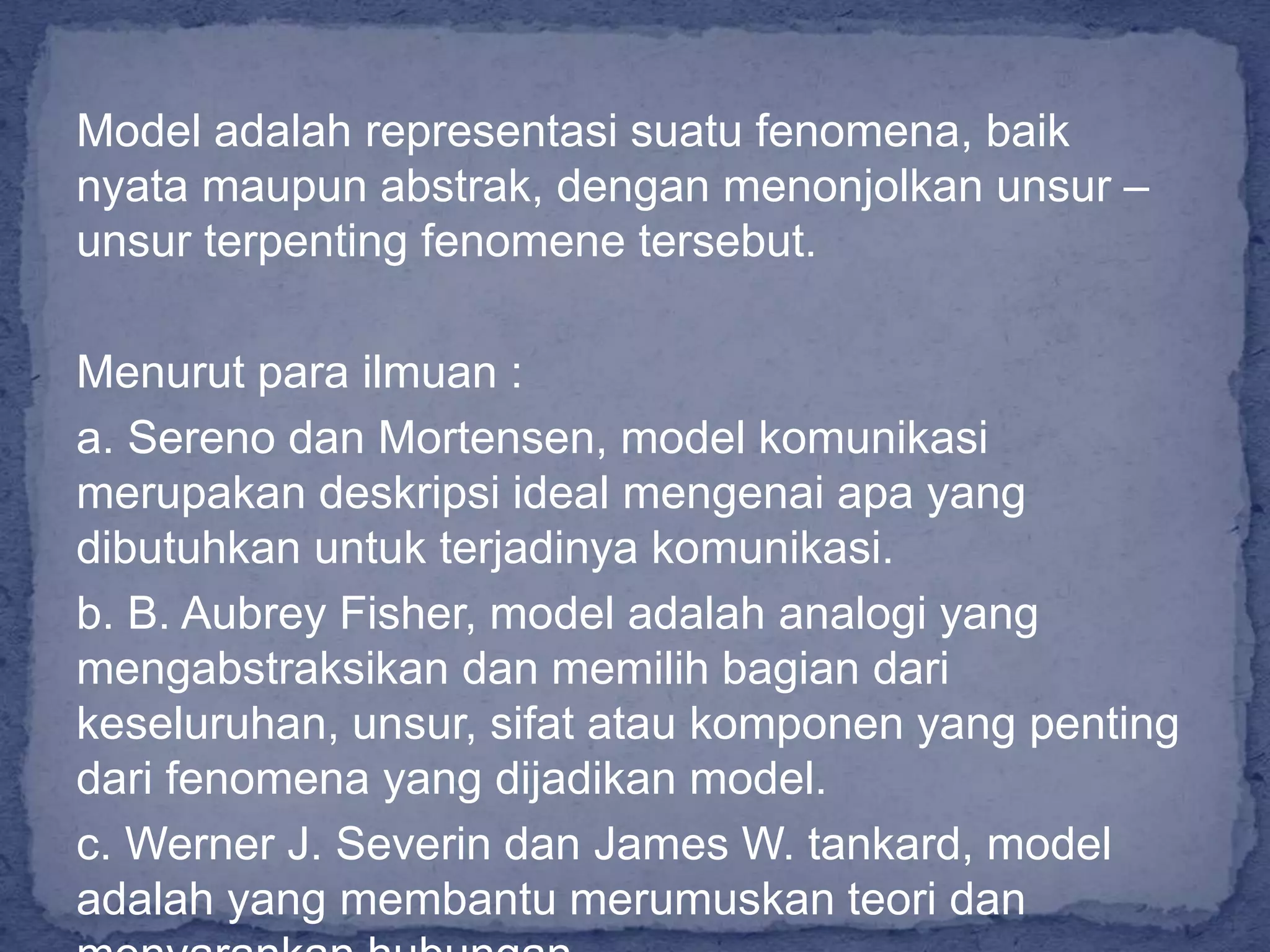 Ppt model model komunikasi kelompok excellent | PPTX