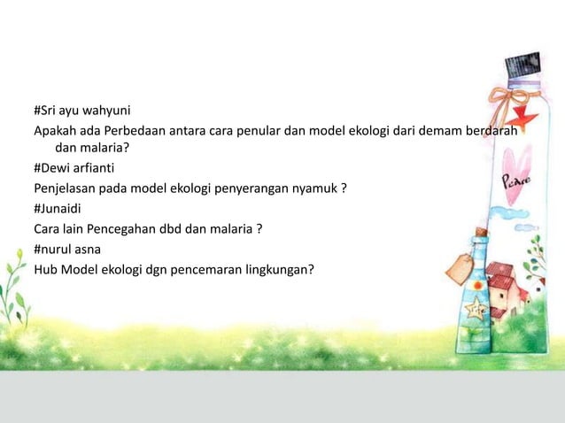 Ppt model ekologi ( pak eko ) | PPTX