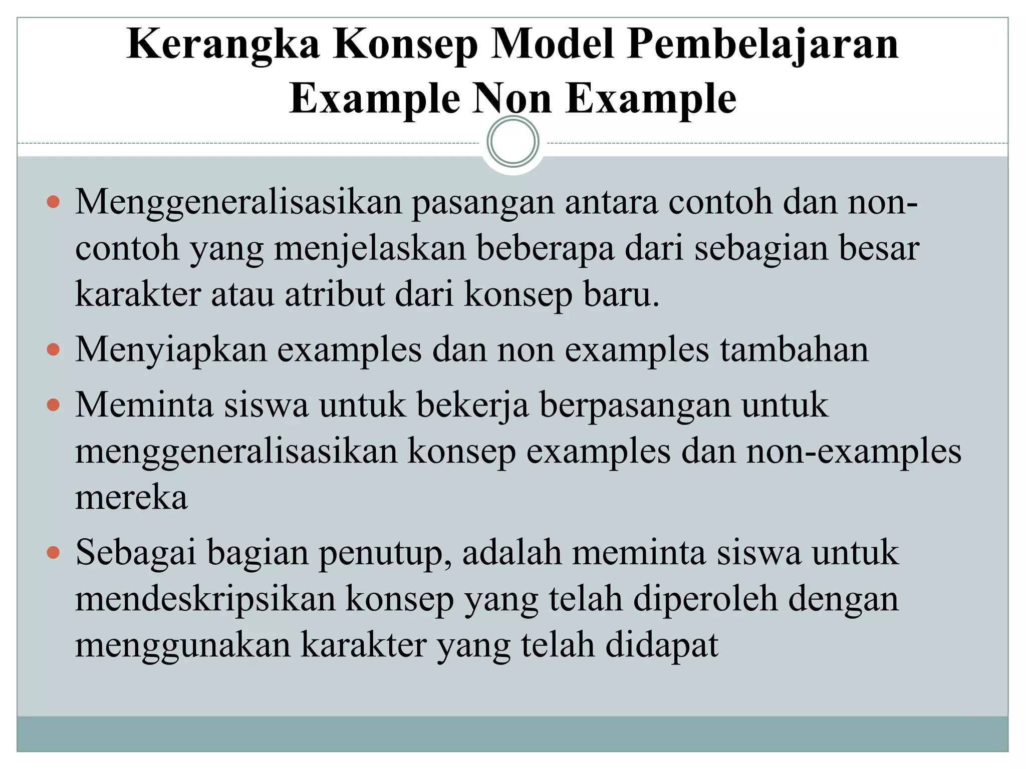 Ppt model examples non examples | PPTX