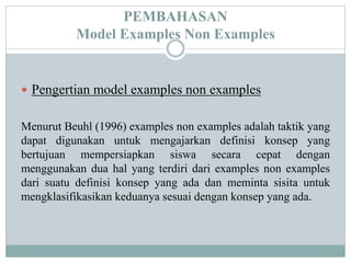 Ppt model examples non examples | PPT