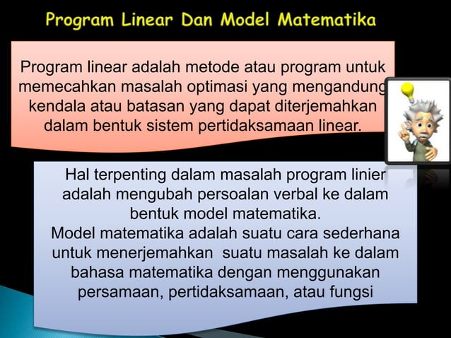 PPT menyusun model matematika dari soal cerita | PPT