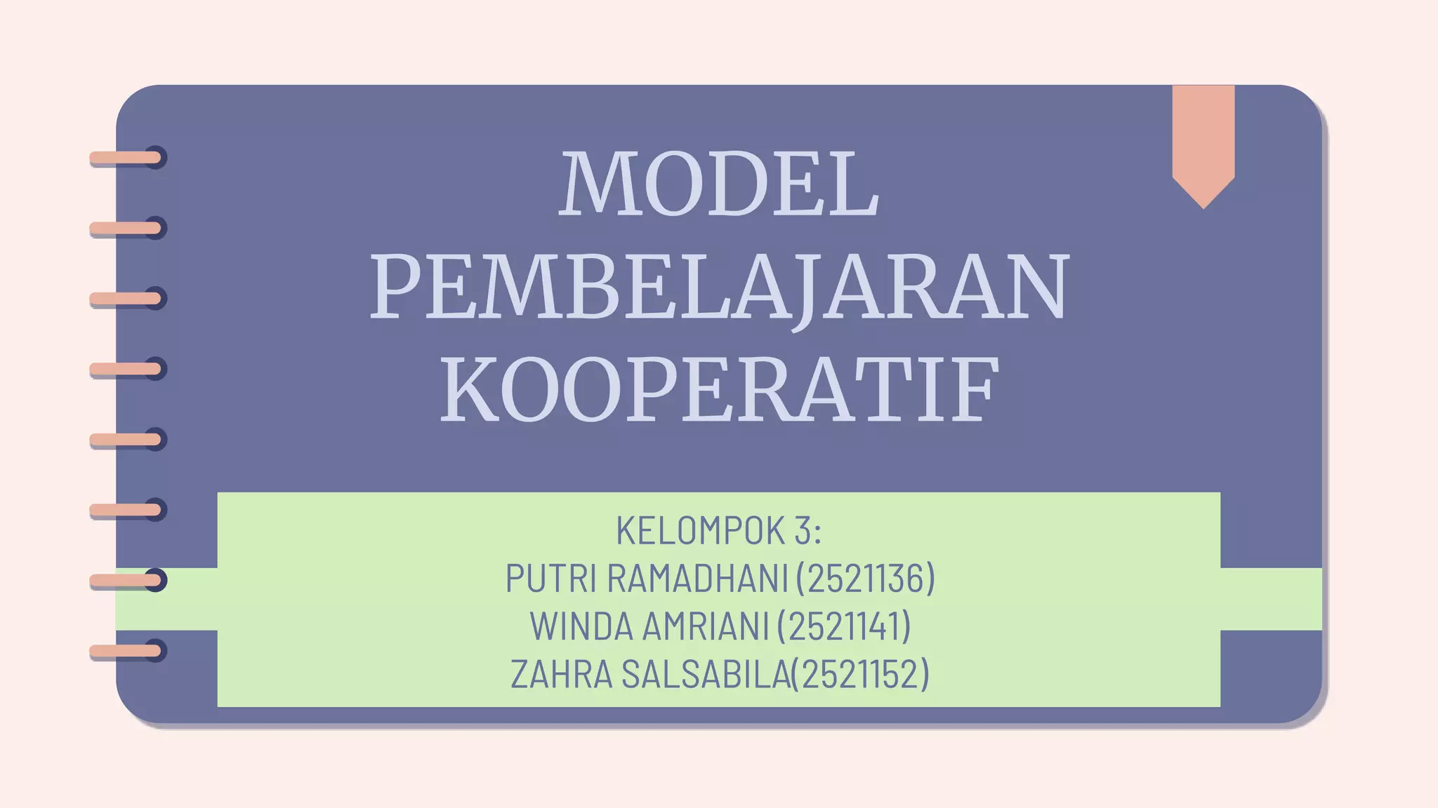 model pembelajaran | PPT