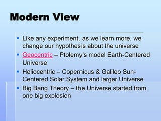 PPT Models of the Universe.ppt