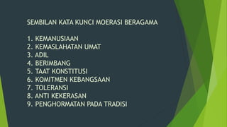 PPT MODERASI BERAGAMA PADA JAMAN SEKARANG | PPT