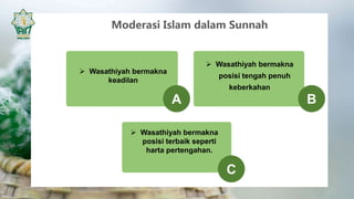 PPT Materi Moderasi Islam (Sosialisasi Tingkat Aliyah) | PPTX