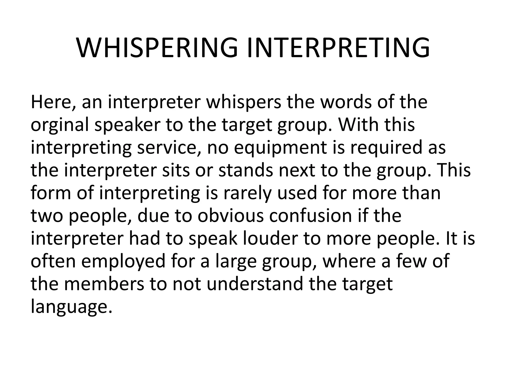 Ppt modes of interpreting | PPTX | Programming Languages | Computing