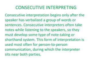 Ppt modes of interpreting | PPTX | Programming Languages | Computing