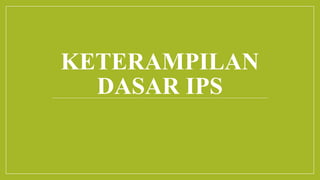 ppt modul 12.pembelajaran IPS di SD pada sekolah dasar | PPTX