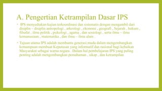 ppt modul 12.pembelajaran IPS di SD pada sekolah dasar | PPTX