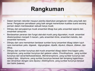 PPT II SENI BUDAYA KB 3: ANSANBEL MUSIK | PPT