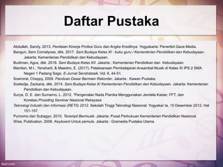 PPT II SENI BUDAYA KB 3: ANSANBEL MUSIK | PPT