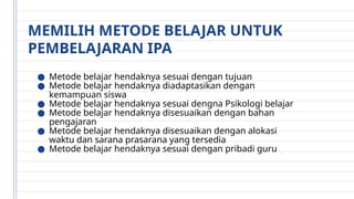 PPT MODUL 3 METODE DALAM PEMBELAJARAN IPA SD.pptx