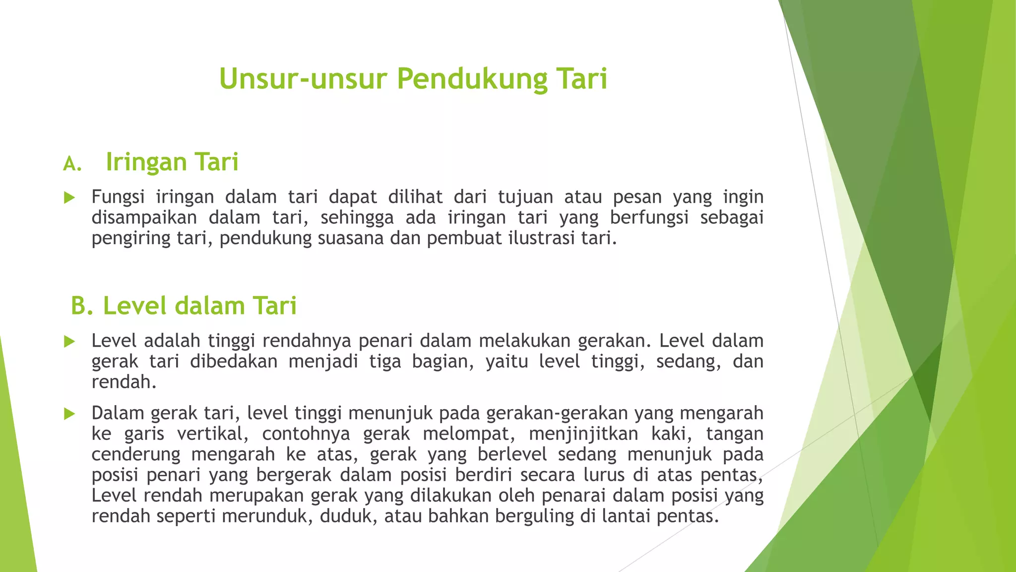 PPT MODUL III SENI BUDAYA KB 1: UNSUR, JENIS DAN TEKNIK TARI | PPTX