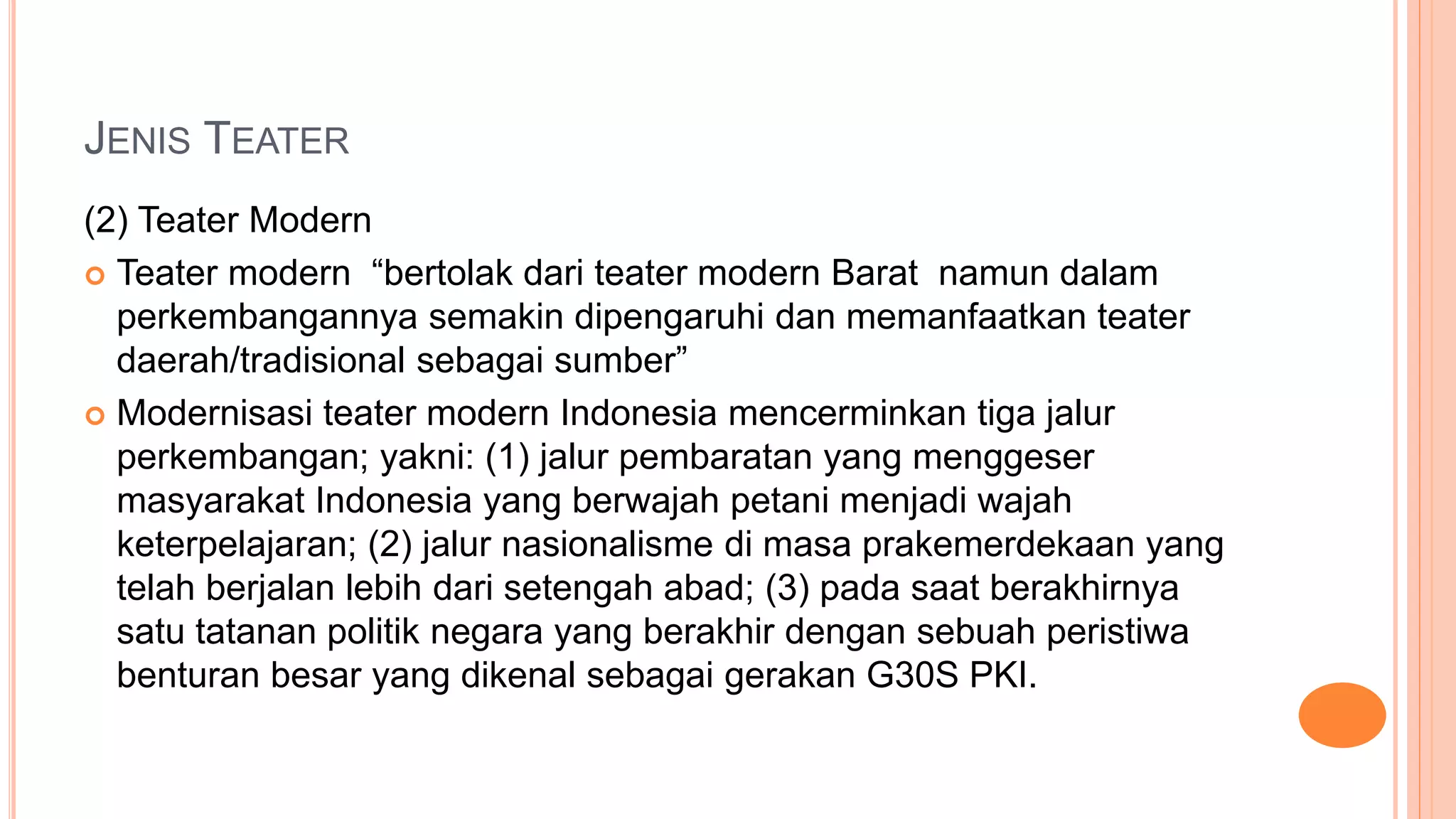 PPT IV SENI BUDAYA KB 1: KONSEP SENI TEATER: UNSUR, JENIS, DAN ESTETIKA | PPTX