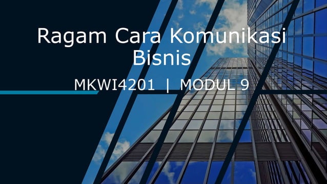 PPT Modul 9 Ragam Cara Komunikasi Bisnis revisi.pptx