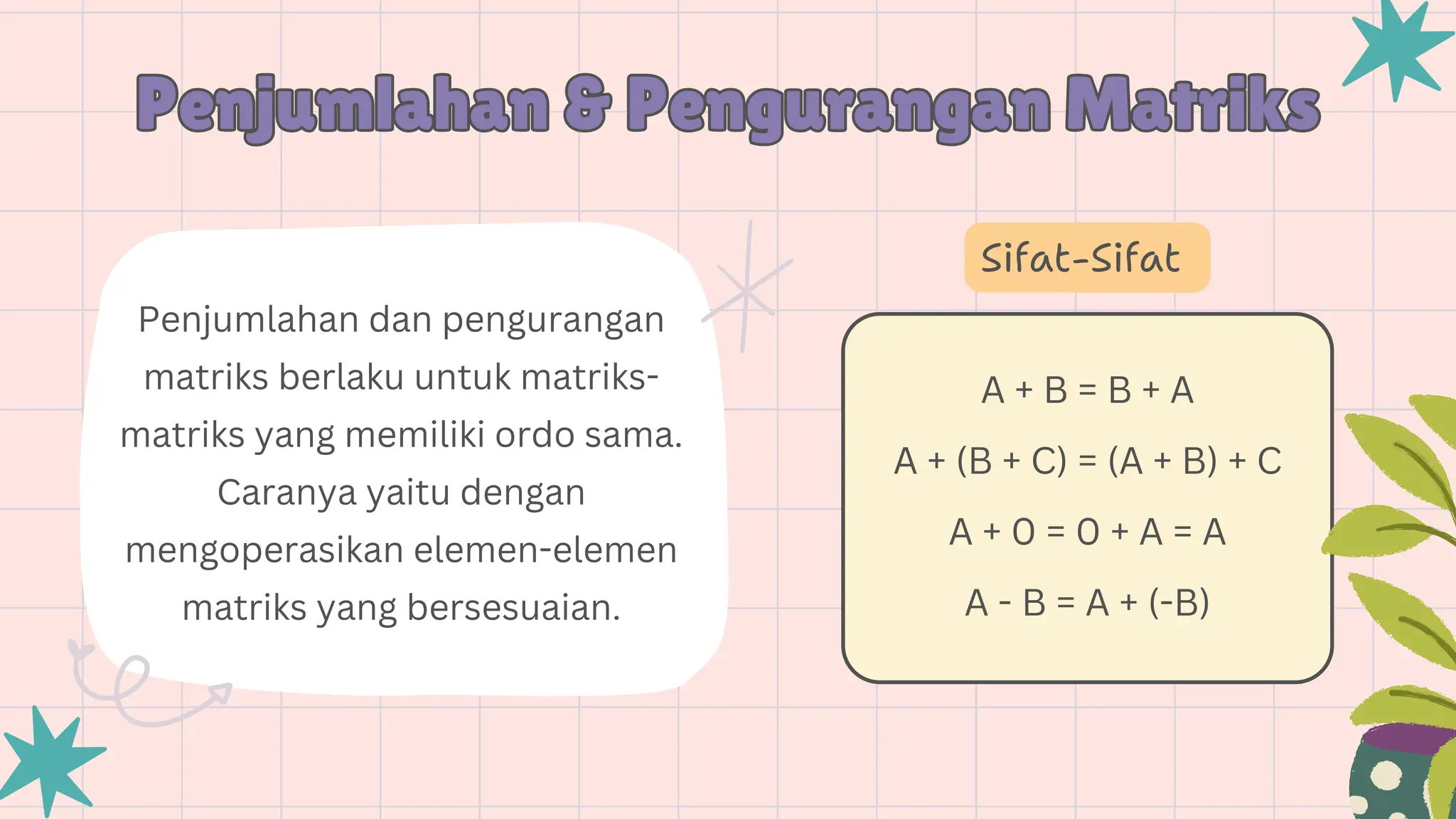 Persentasi Matriks Kelas XI SMK Matematika | PDF