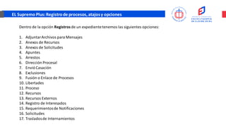 Sistemas de Gestión de Casos, Back Office y Supremo Plus | PDF