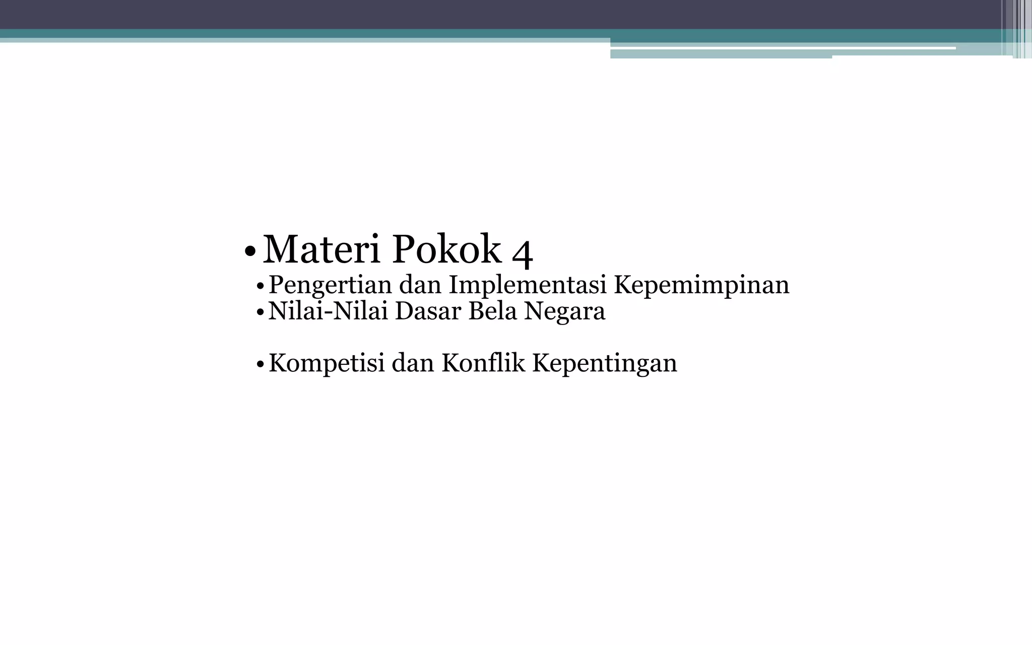 bela negara kepemimpinan pancasila | PPTX