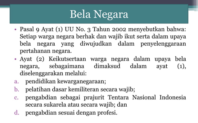 bela negara kepemimpinan pancasila | PPTX