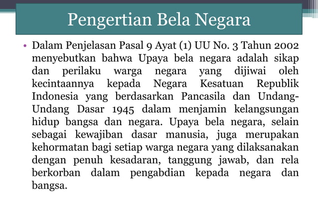 bela negara kepemimpinan pancasila | PPTX