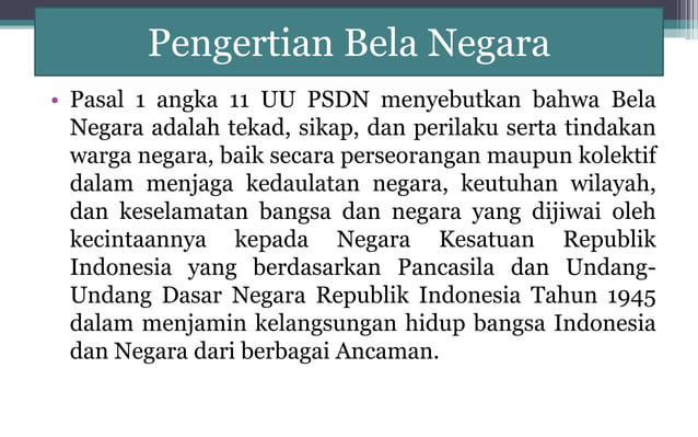 bela negara kepemimpinan pancasila | PPTX