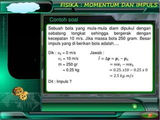 Ppt moementum dan impuls fisika Helsy Dinafitri | PPT