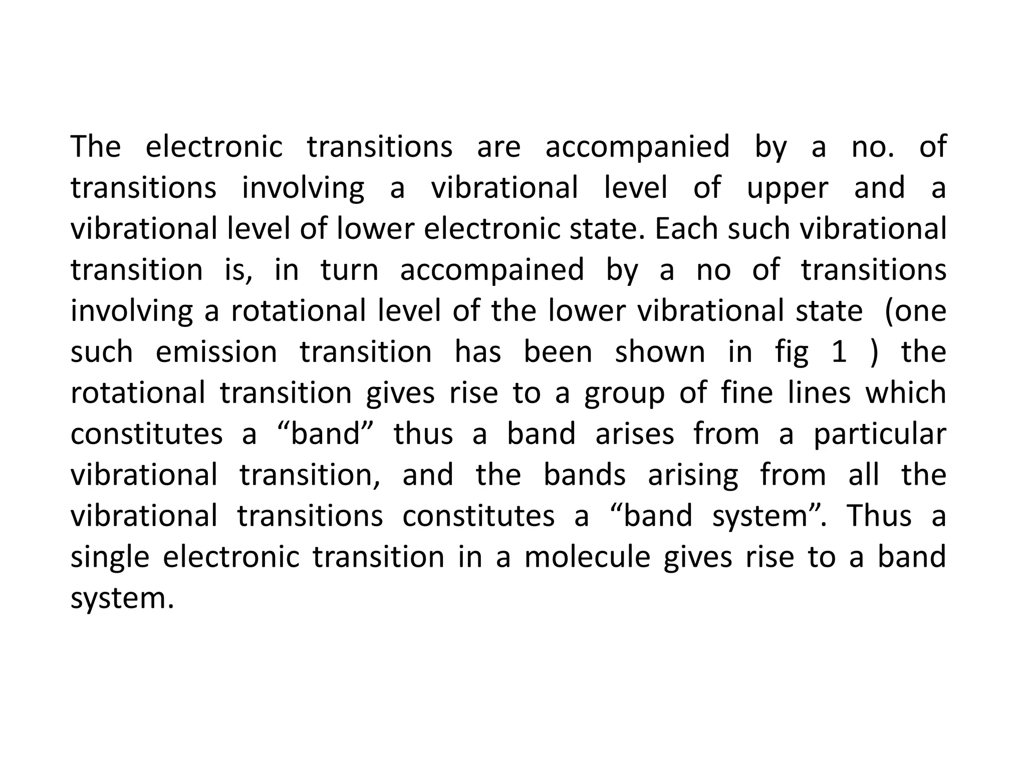molecular electronic spectra | PPTX