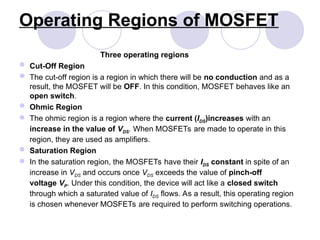 ppt mosfet types, modes, construction and working.ppt