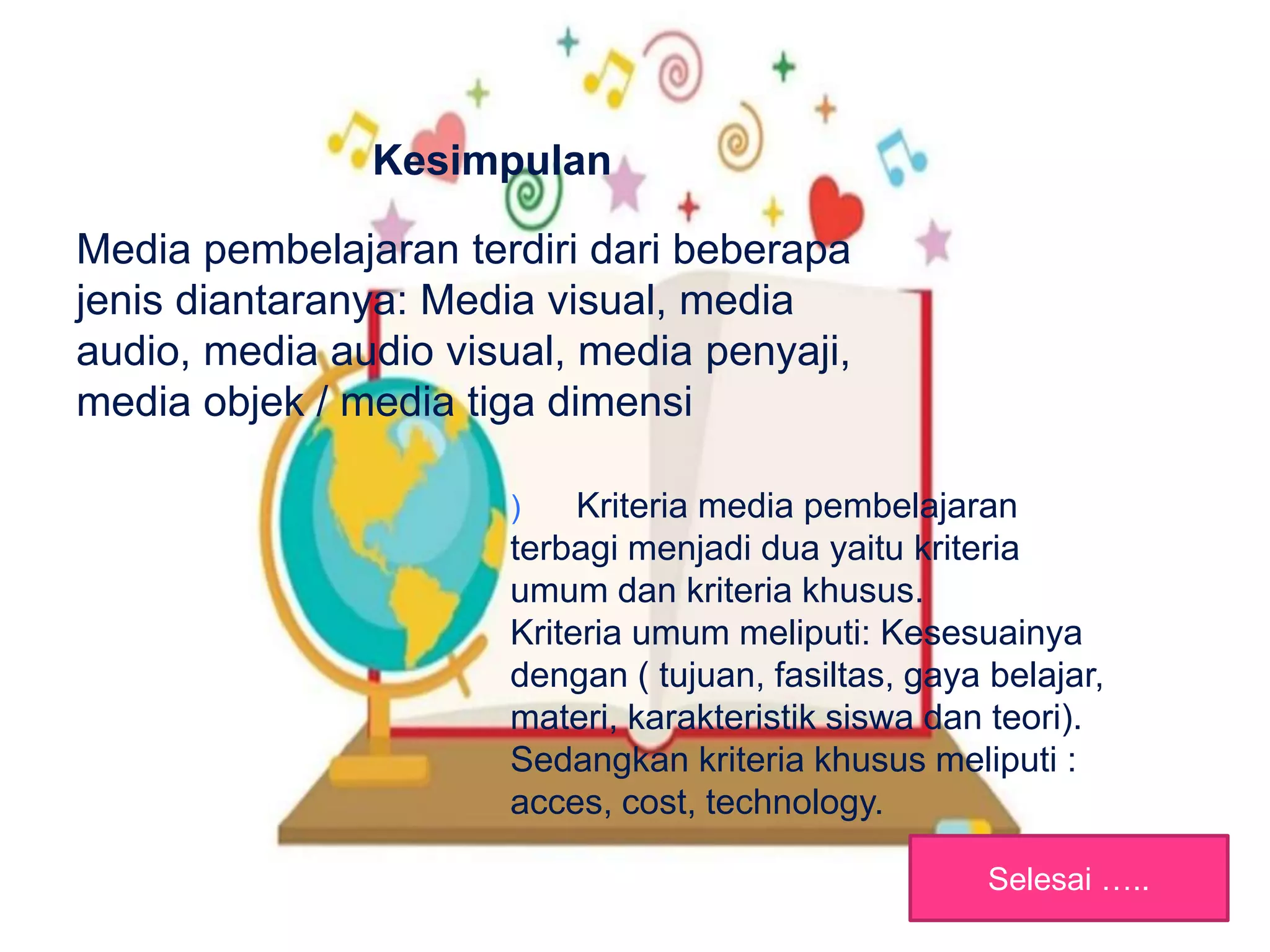 jenis jenis media pembelajaran | PPTX