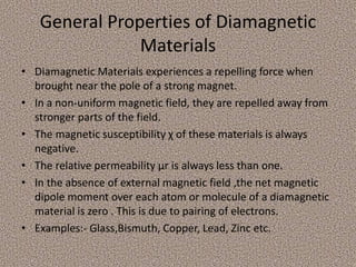 para magnetism And Di magnetism | PPTX