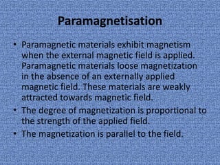 para magnetism And Di magnetism | PPTX