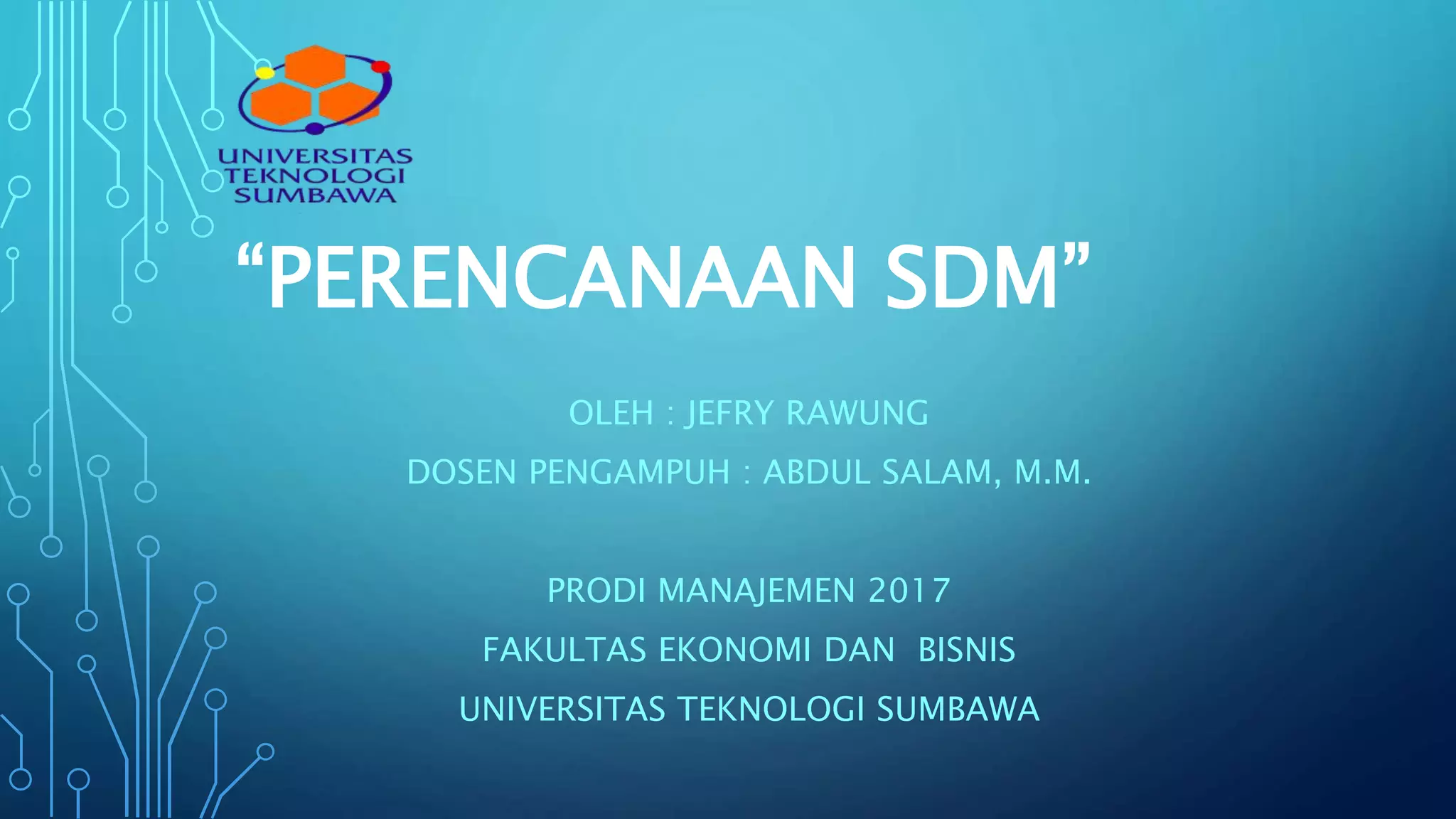 perencanaan SDM { ppt manajemen sumber daya manusia } | PPTX