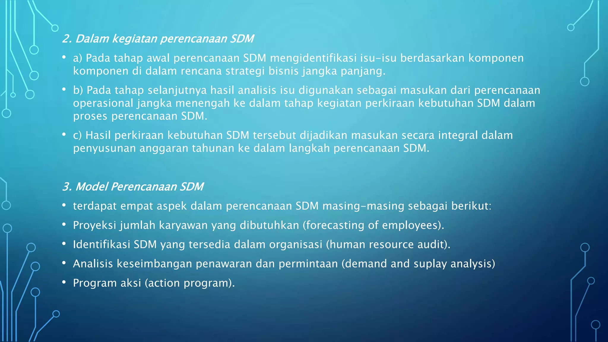 perencanaan SDM { ppt manajemen sumber daya manusia } | PPTX