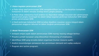 perencanaan SDM { ppt manajemen sumber daya manusia } | PPTX
