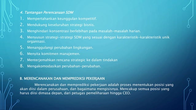 perencanaan SDM { ppt manajemen sumber daya manusia } | PPTX