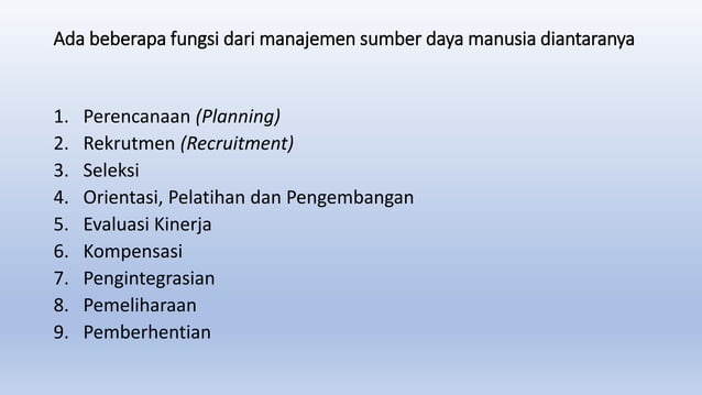 Manajemen Sumber Daya Manusia | PPTX