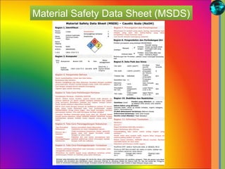 Presentasi mengenai msds suatu produk chemicals | PPT