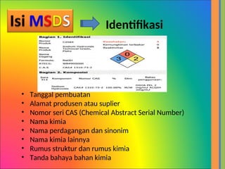 Presentasi mengenai msds suatu produk chemicals | PPT