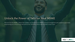 MSME Vendor Reports In Tally - Antraweb Technologies | PPT | Free Download